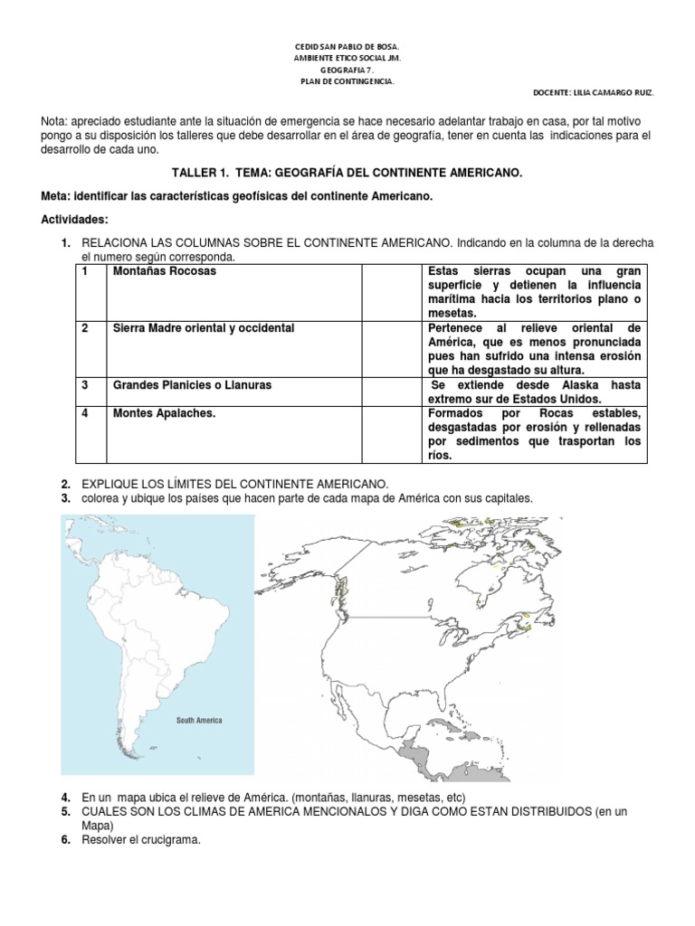 07 Geografia | PDF | Américas | América del Sur