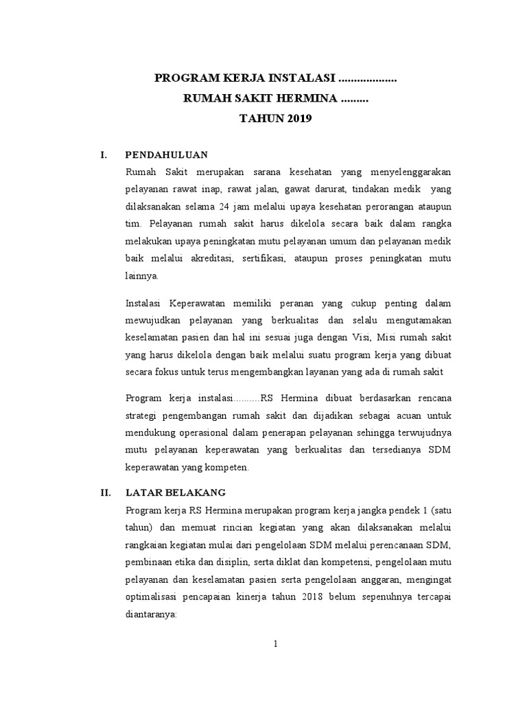 Contoh Proker Kaper | PDF