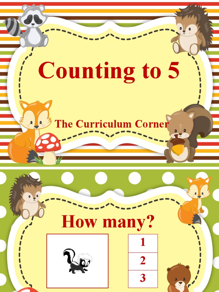 Counting Woodland Animals | PDF | Cooking, Food & Wine | Language Arts ...