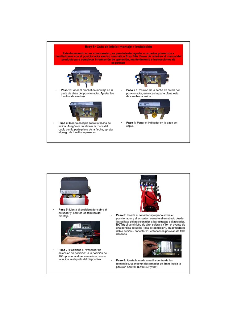 Guía Rápida Bray S6A para Principiantes | PDF | Solenoide | Science