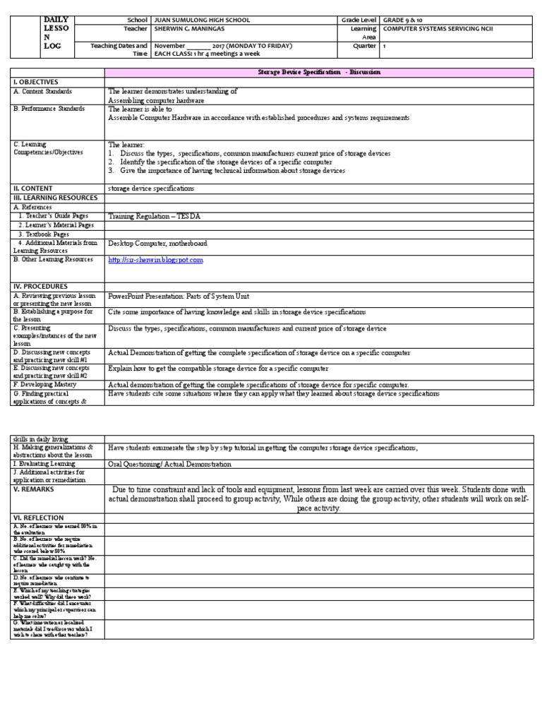 Storage Device Specifications Overview | PDF | Specification (Technical ...