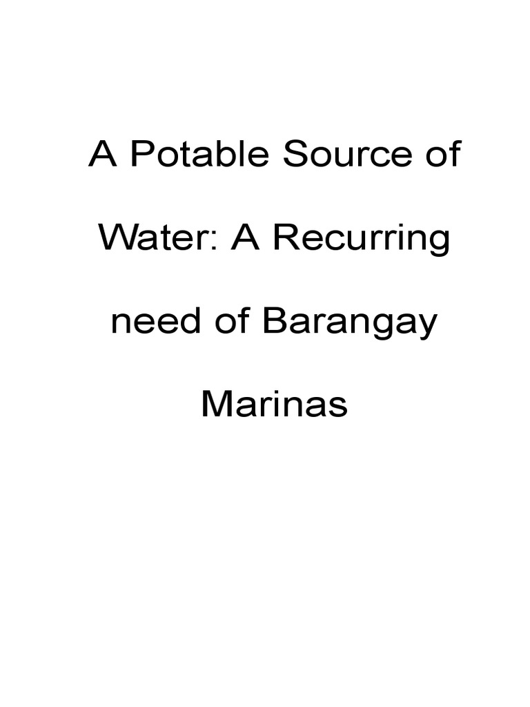 Chapter 1&2 CHECKED | PDF | Sanitation | Drinking Water