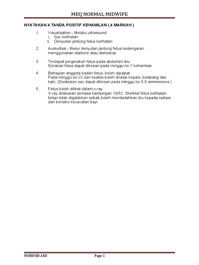 Soalan Exam Meq | PDF