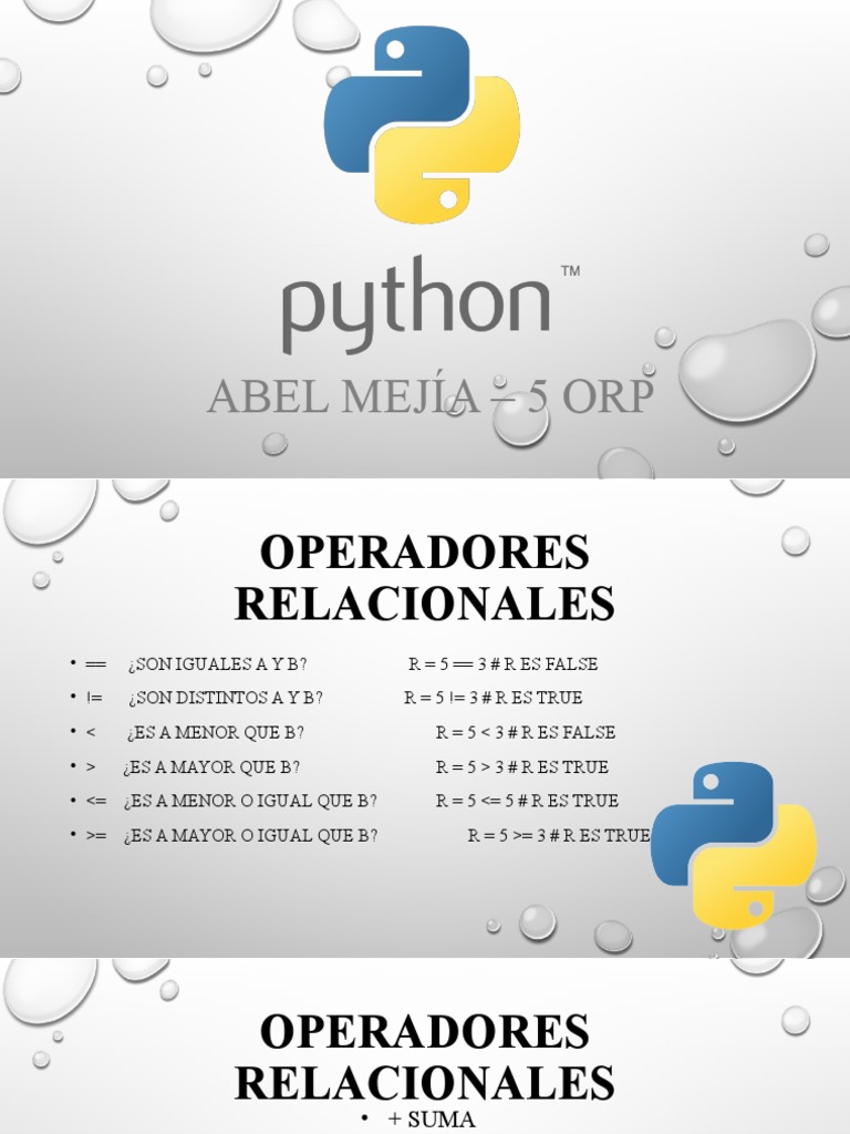 Python 2 - Variables y Condicionales | PDF | Python (lenguaje de programación) | Ingeniería de ...