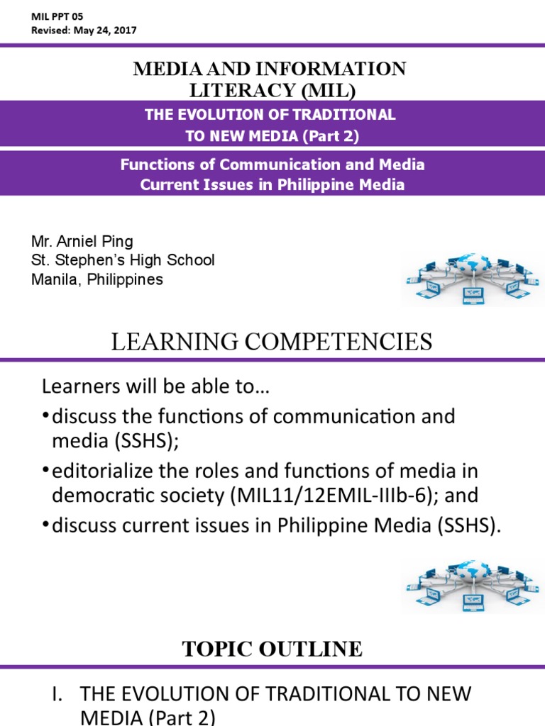 2.MIL 2. The Evolution of Traditional To New Media (Part 2) - Functions ...