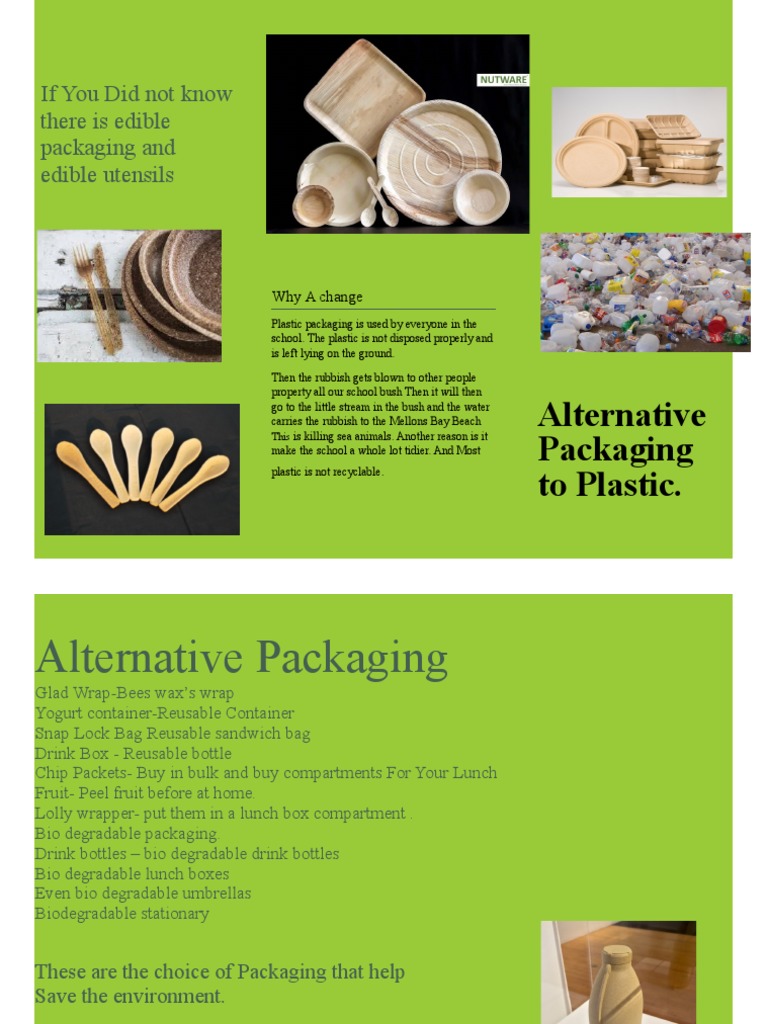 Alternative Packaging To Plastic.: If You Did Not Know There Is Edible ...
