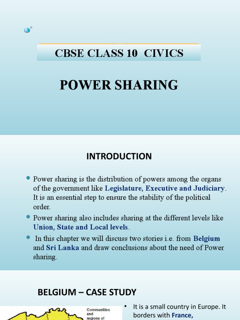 Class 10 Chapter-1 Civics | PDF | Belgium | Sri Lanka