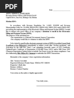 Request Letter For Bir | PDF