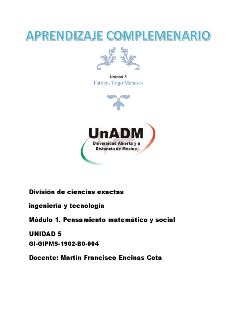 Actividad Complementaria U5 | PDF