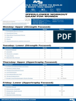 Vshred Workout Log | PDF | Muscle Hypertrophy | High Intensity Interval ...