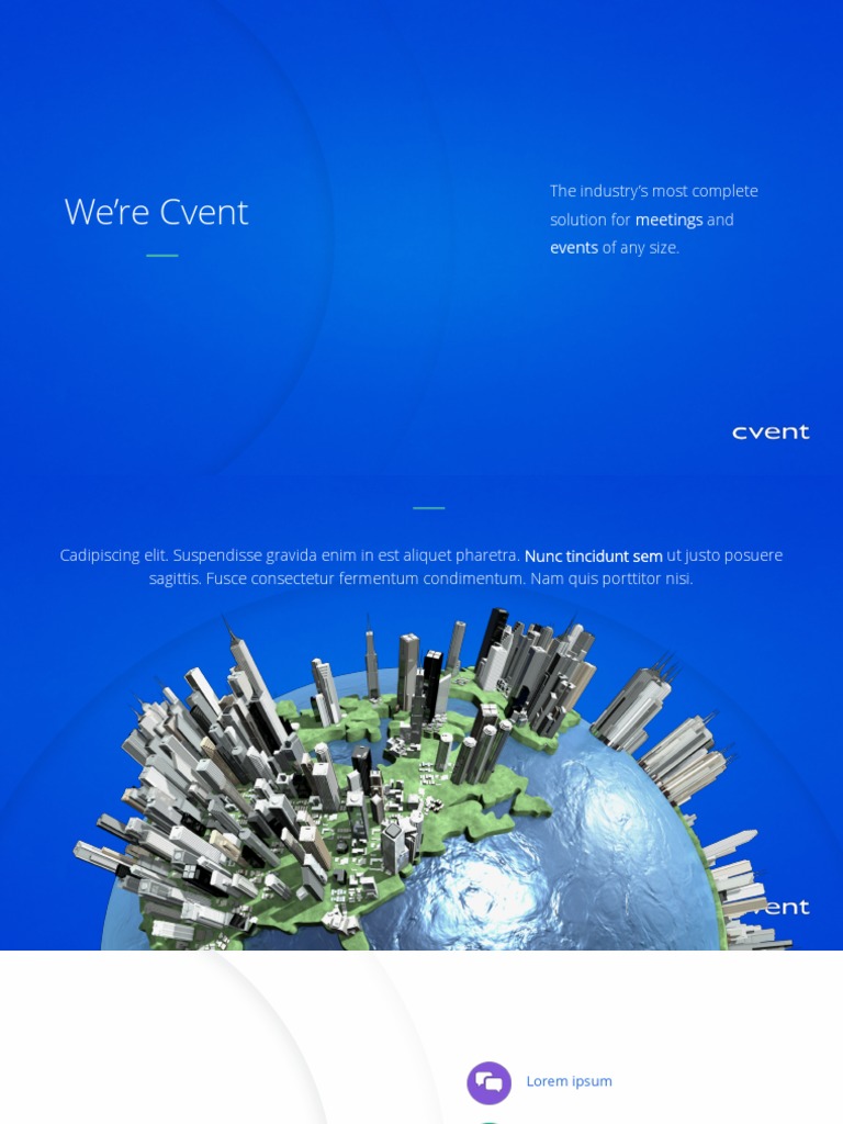 We're Cvent: The Industry's Most Complete Solution For Meetings and Events of Any Size | PDF ...
