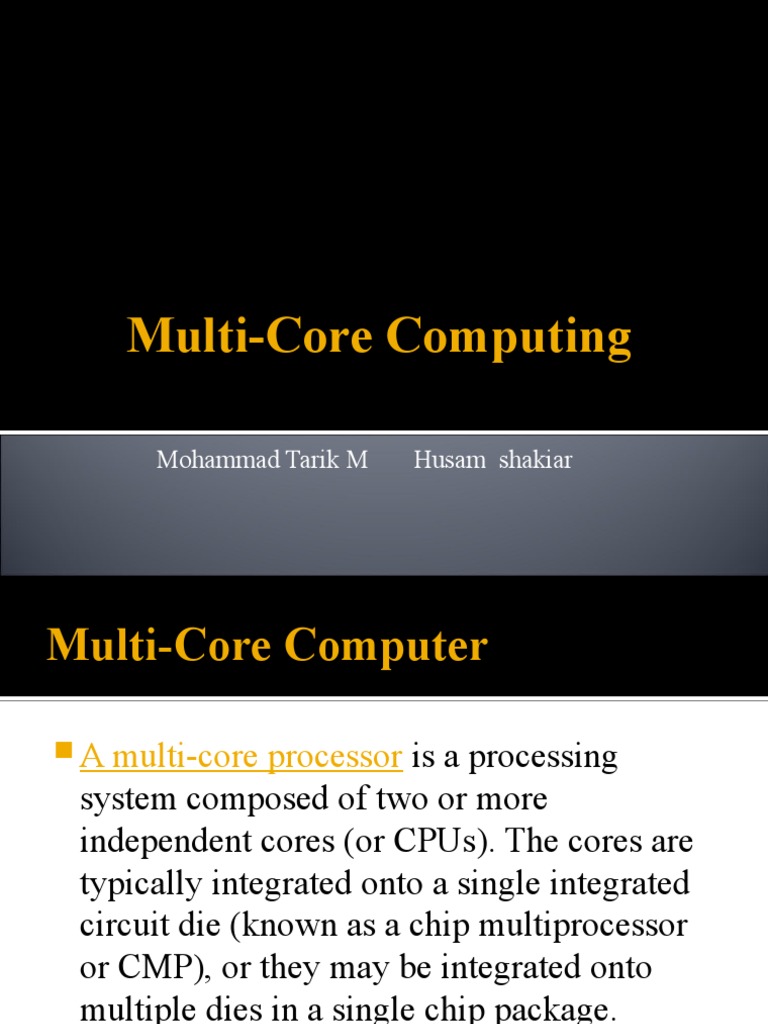 Overview of Multi-Core Processors | PDF | Multi Core Processor | Central Processing Unit