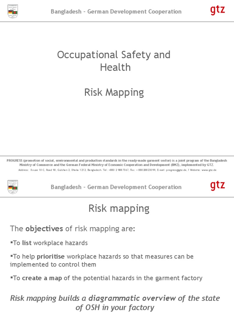 Occupational Safety and Health Risk Mapping: Bangladesh - German ...