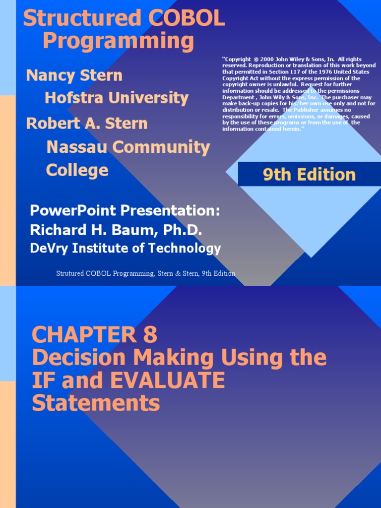 ch08 - 97 If Statement | PDF | Ebcdic | Ascii