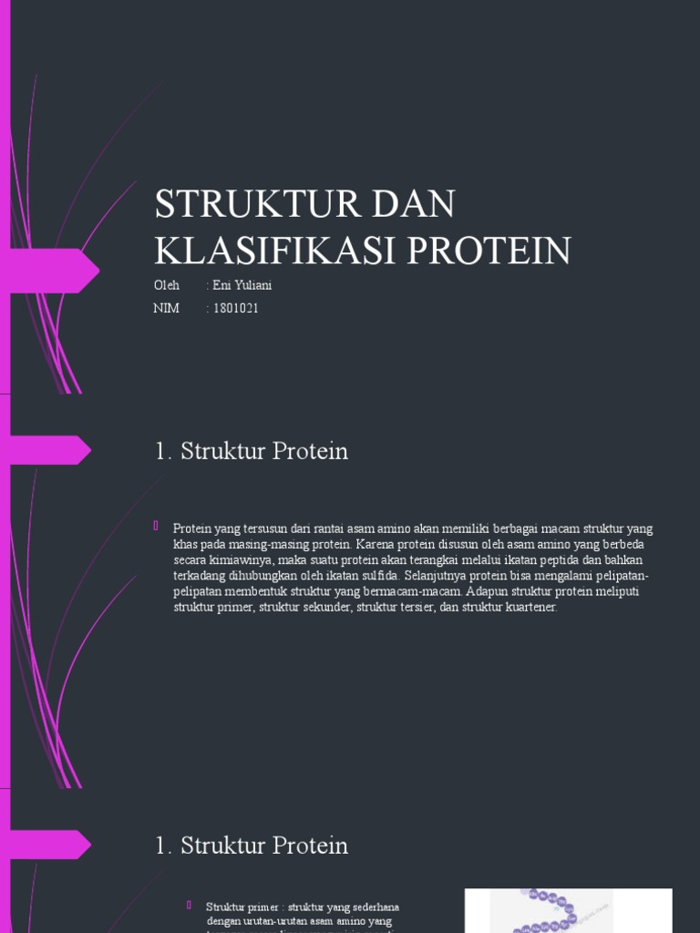Eni - Struktur Dan Klasifikasi Protein Done | PDF