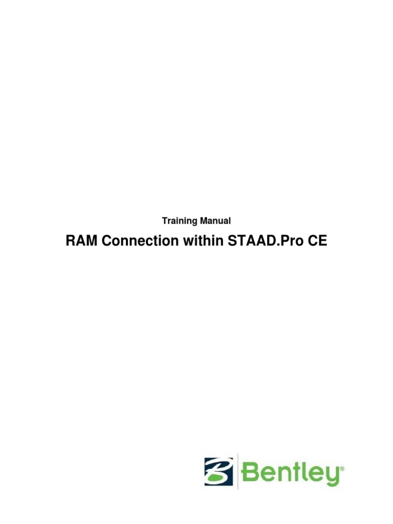Training Manual RAM Ans STAAD-1 | PDF | System Software | Computing
