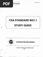 CWB W47.1 Study Guide PDF | PDF | Welding | Construction