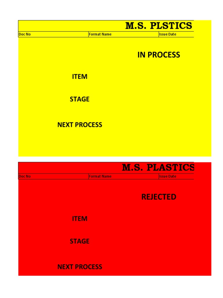 M.S. Plstics: in Process | PDF | Law | Technology & Engineering