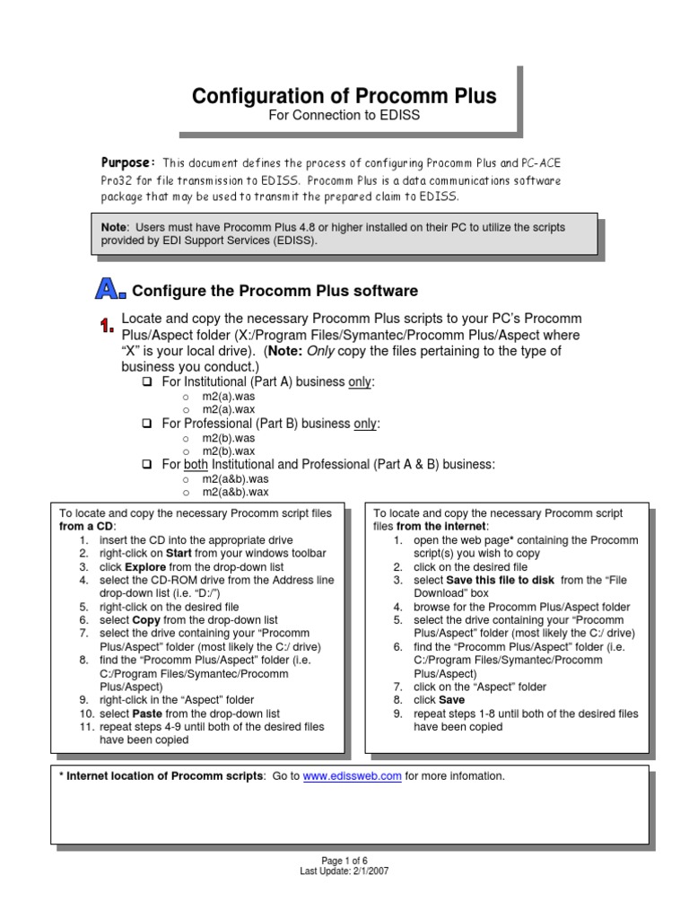 Configuration Of Procomm Plus Pdf Icon Computing Computer File