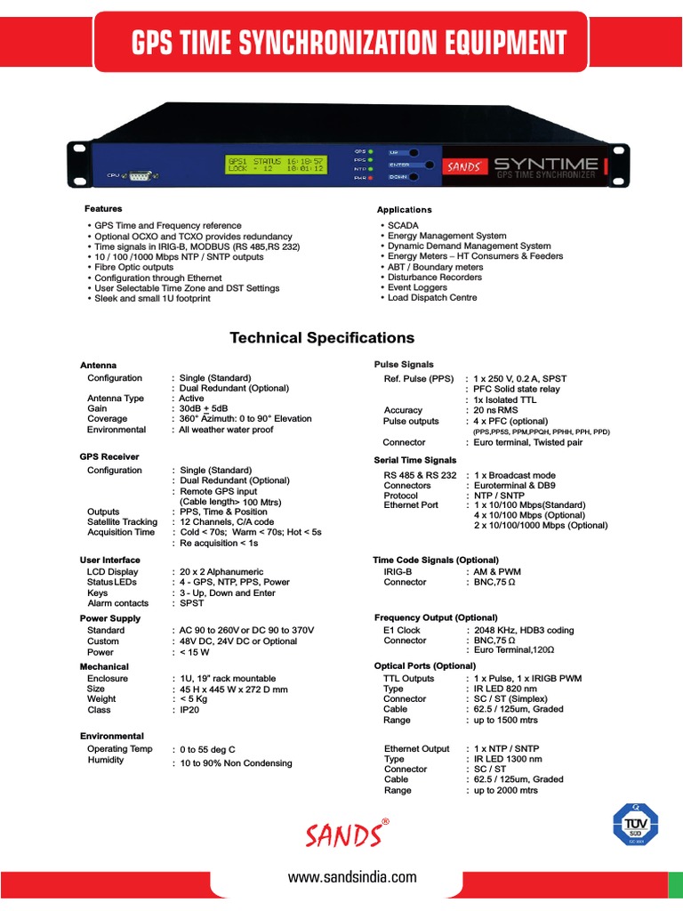 GPS Time Sync for Energy Systems | PDF | Global Positioning System ...
