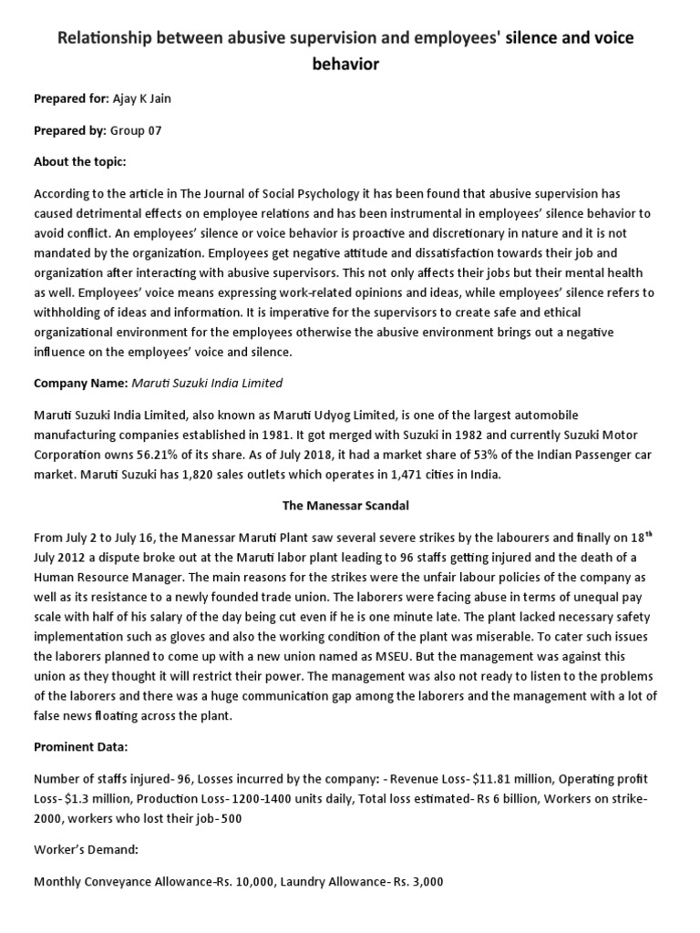 MOB Assignment 1 - Group 07 | PDF | Employment | Labor