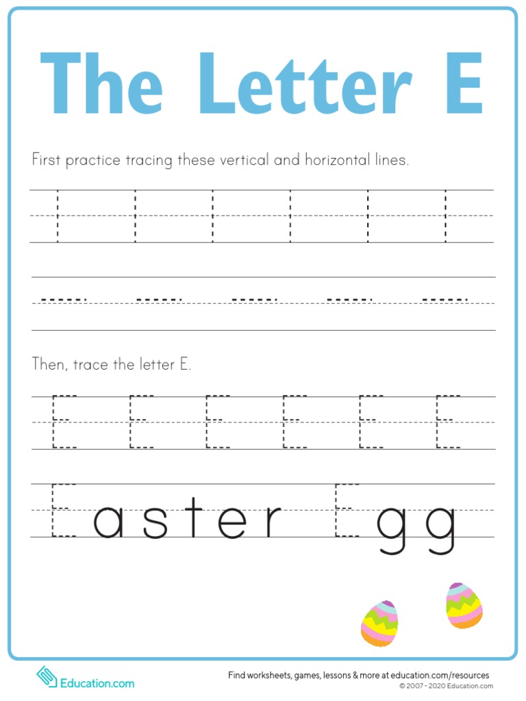 The Letter E: Eeeeee Easter Egg | PDF