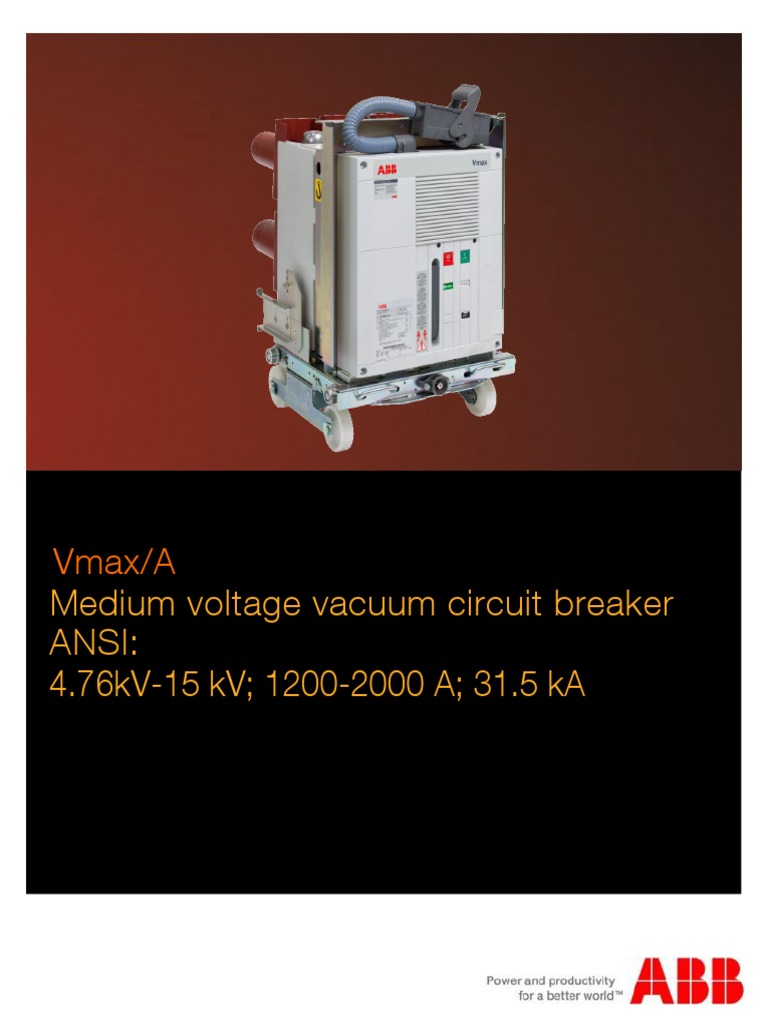 Vmax/A: Medium Voltage Vacuum Circuit Breaker Ansi: 4.76kV-15 KV 1200 ...