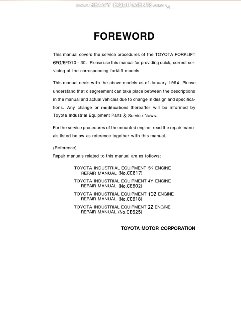 6FG-6FD10-30-repair Manual PDF | PDF | Clutch | Screw