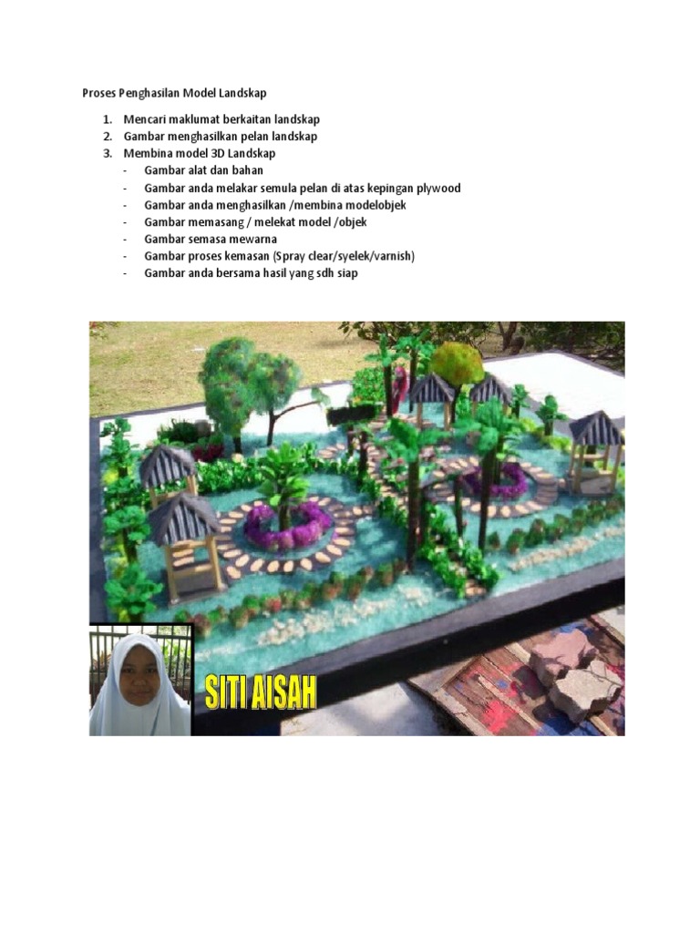 Proses Penghasilan Model Landskap 3D | PDF