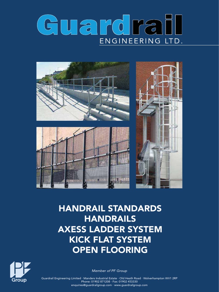 Handrail Standards Handrails Axess Ladder System Kick Flat System Open ...