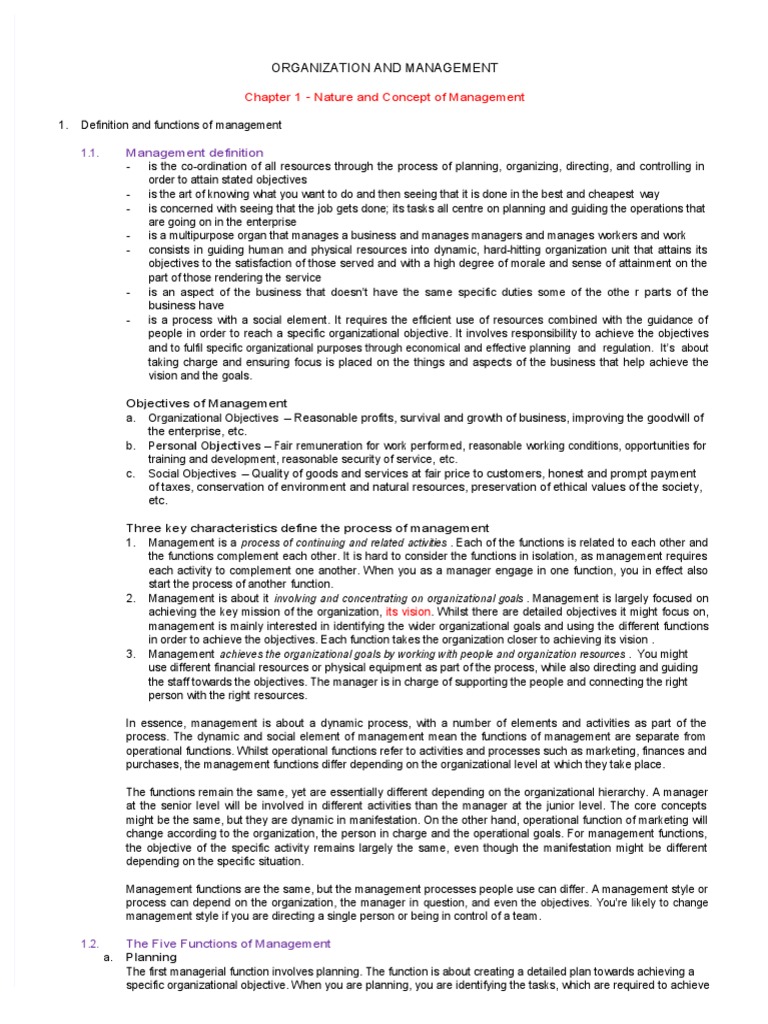 PDF Organization and Management Grade 11 Abm | PDF | Goal | Motivation