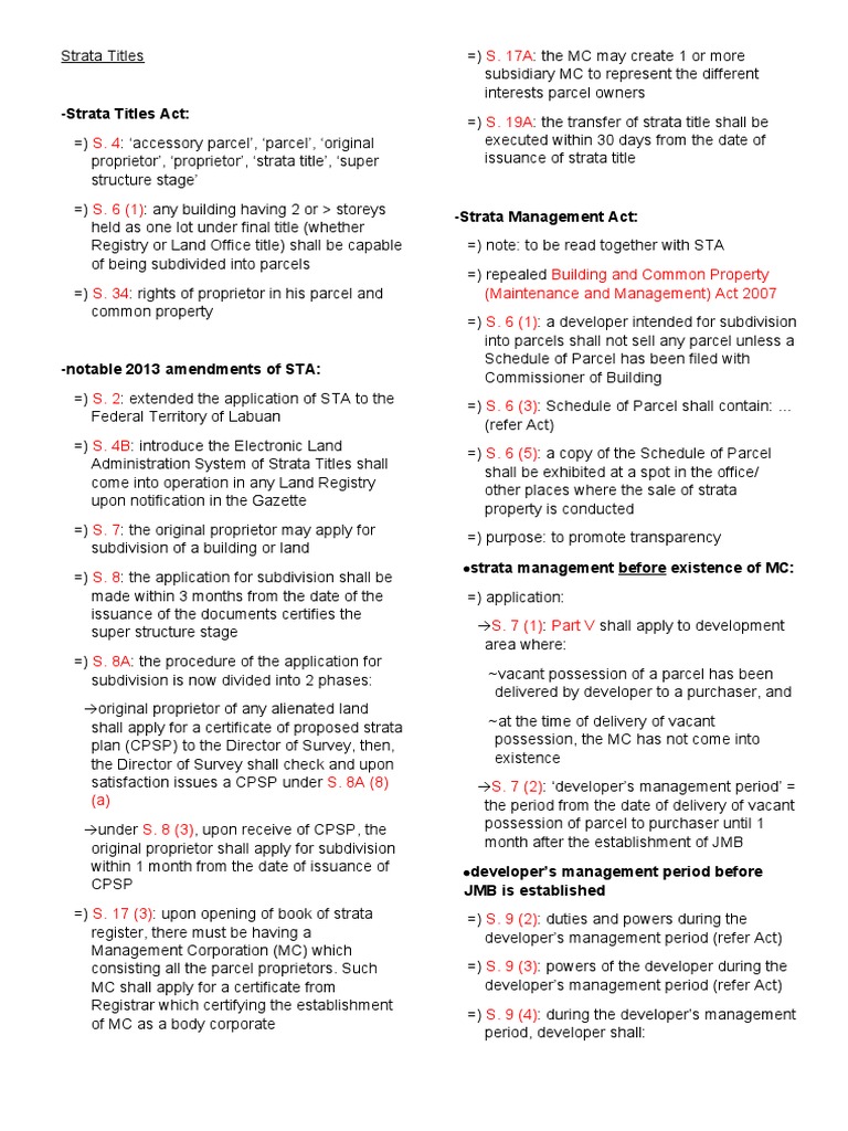 Strata Titles | Download Free PDF | Property | Justice