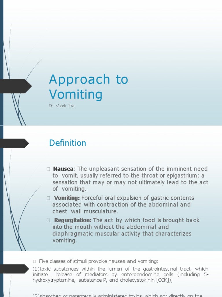 Understanding Nausea and Vomiting Causes | PDF | Vomiting | Nausea