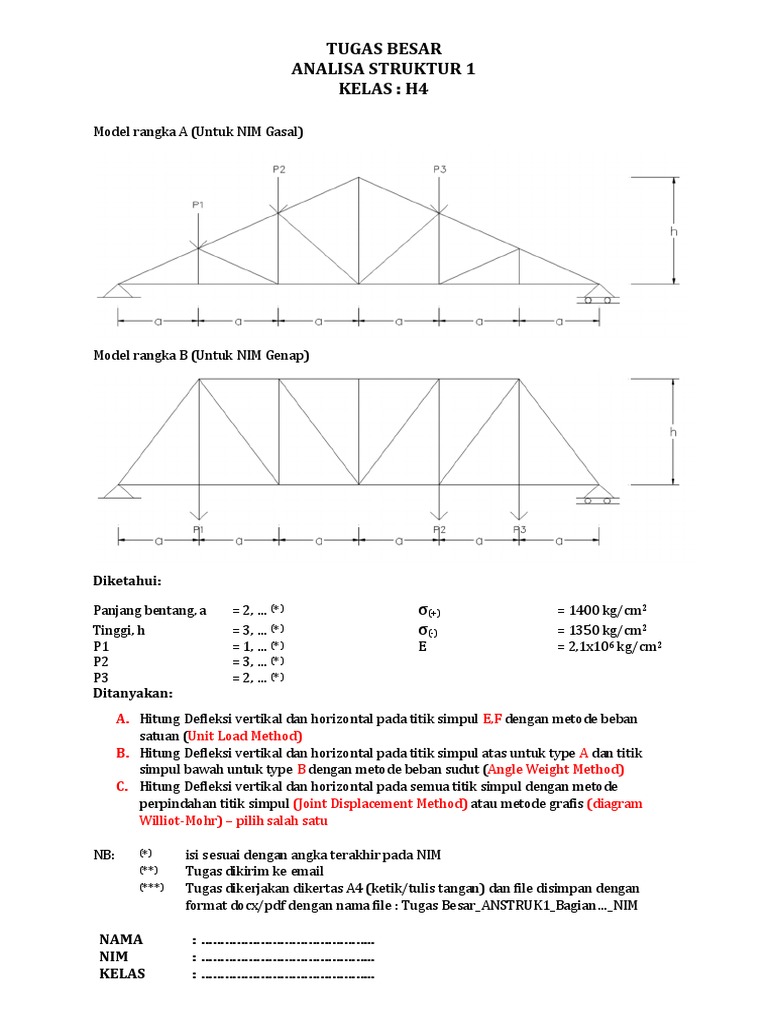 Tugas Besar Anstruk 1 Bagian 2 | PDF
