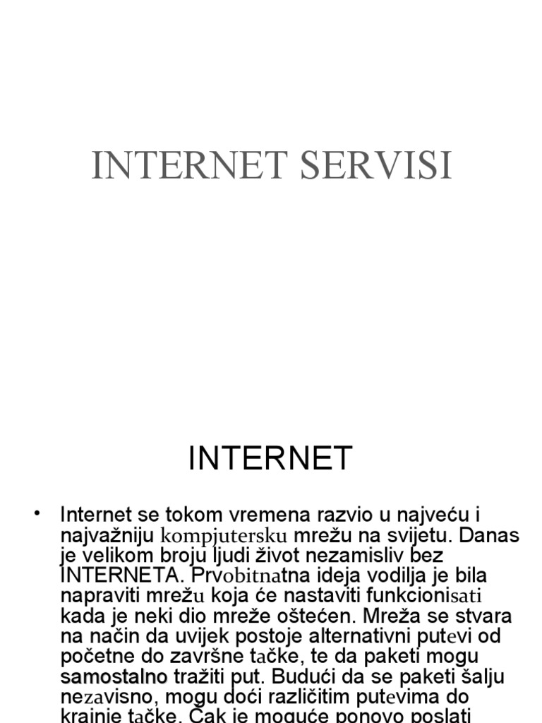 Internet Servisi | PDF