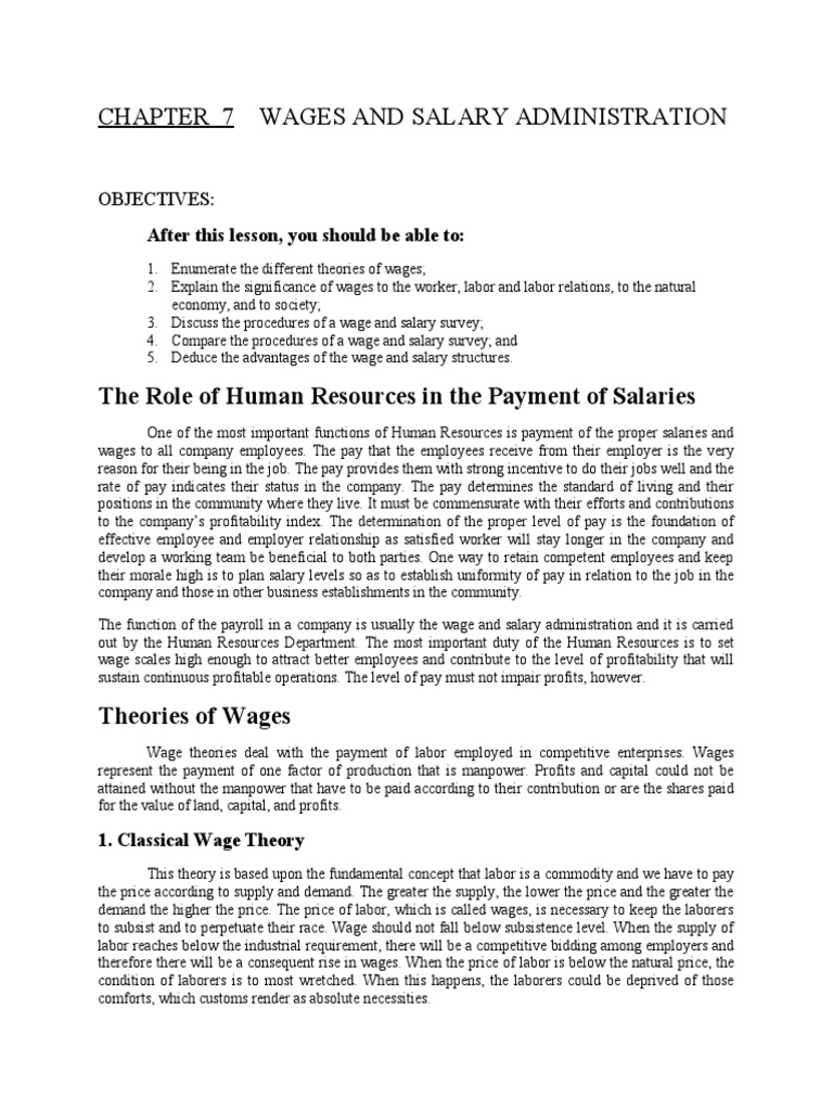 HRM - Chapter 7 | PDF | Labour Economics | Piece Work