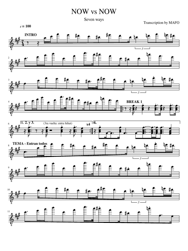 Now Vs Now: Seven Ways | PDF | Musical Instruments | Irish Musical ...