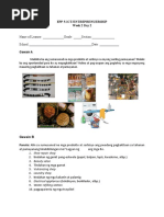 Activity Worksheet Sa Epp | PDF