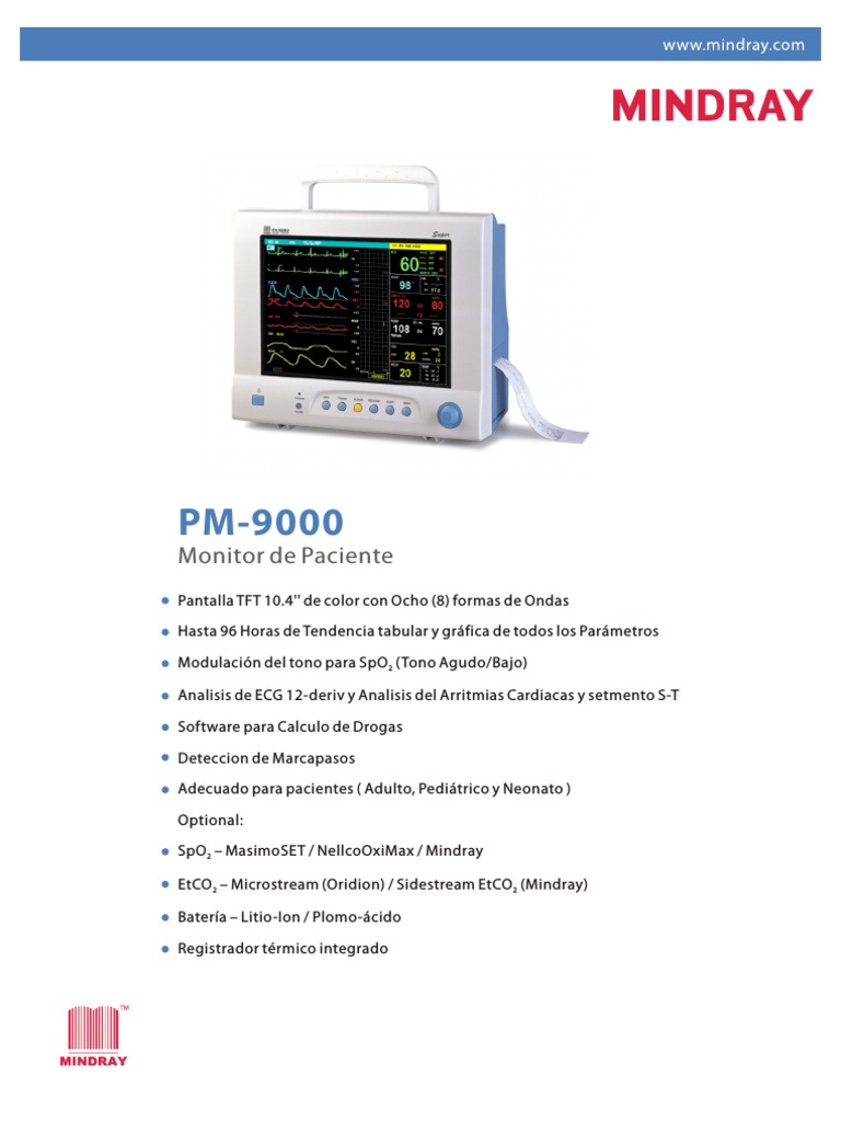 BrochureSPA PM-9000 | PDF | Presión sanguínea | Sistema cardiovascular