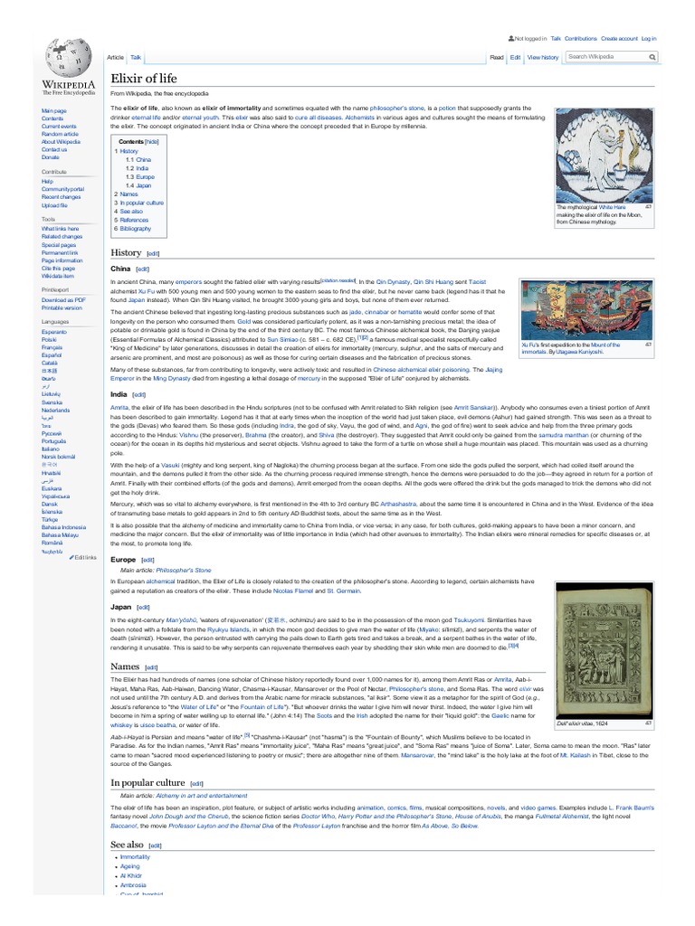 Elixir of Life: History | PDF | Alchemy