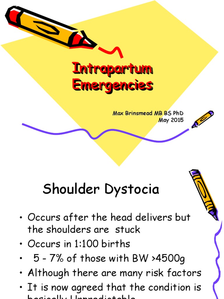 Intrapartum Emergencies | PDF | Childbirth | Maternal Health