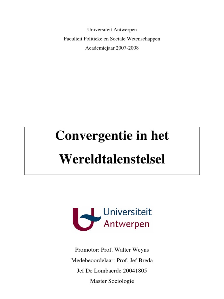 Evolutie Van Talen in de Wereld | PDF