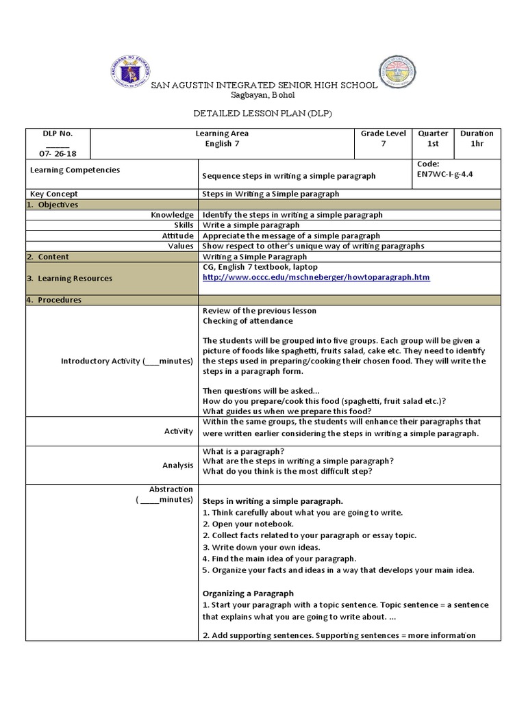 Grade 7 DLP | PDF | Lesson Plan | Epistemology
