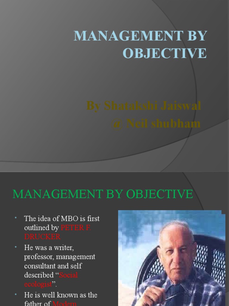 Understanding Management By Objective | PDF | Self-Improvement