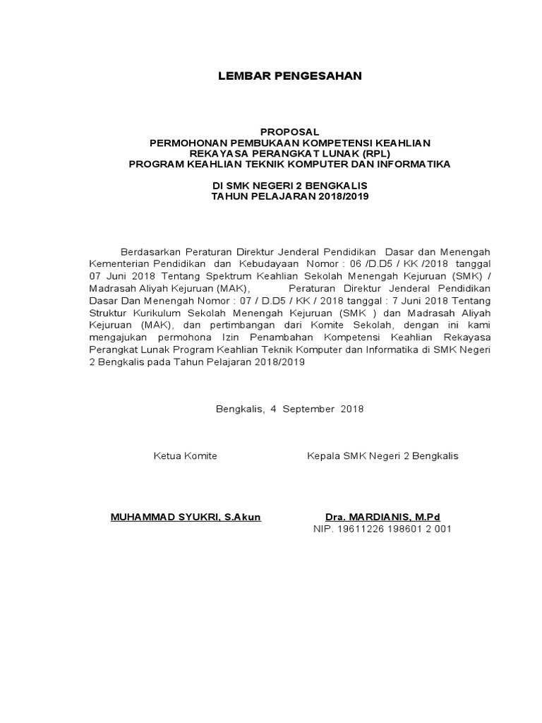 KATA PENGANTAR Proposal RPL | PDF