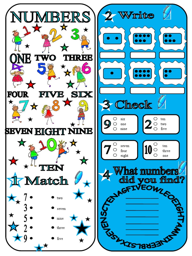 Numbers Fun Activities Games | PDF