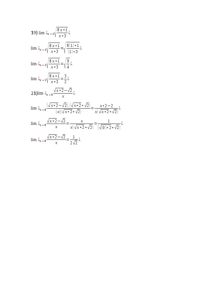 Calculating Limits of Square Root Functions | PDF