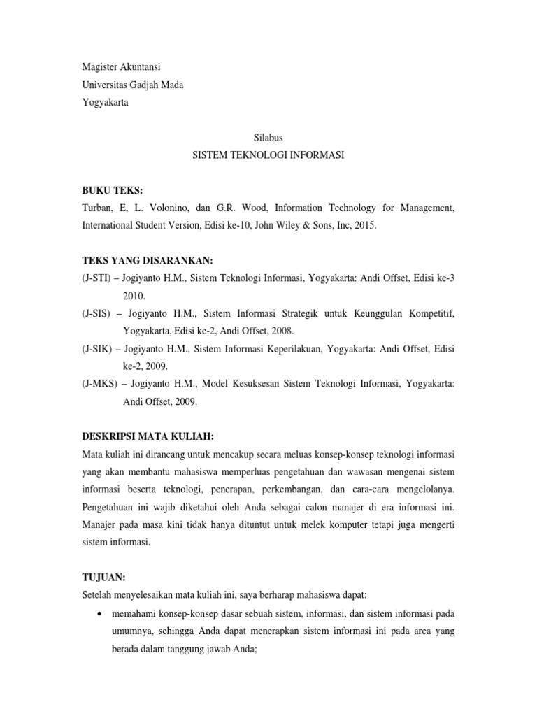 Sistem-Informasi-Teknologi - SIT Jogiyanto PDF | PDF