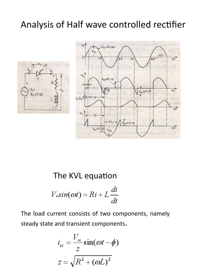 Analysis of Half Wave Controlled Rectifier | PDF | Science & Mathematics | Technology & Engineering