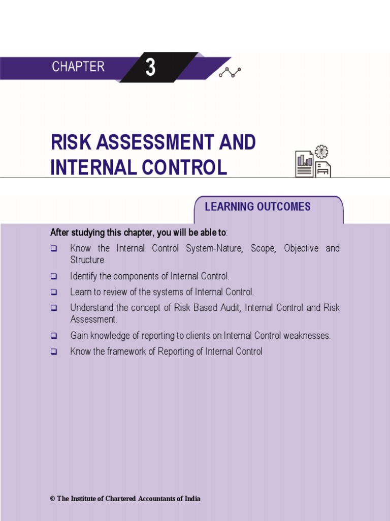Chapter 3 Risk Assement & Internal Control | PDF | Internal Control | Audit
